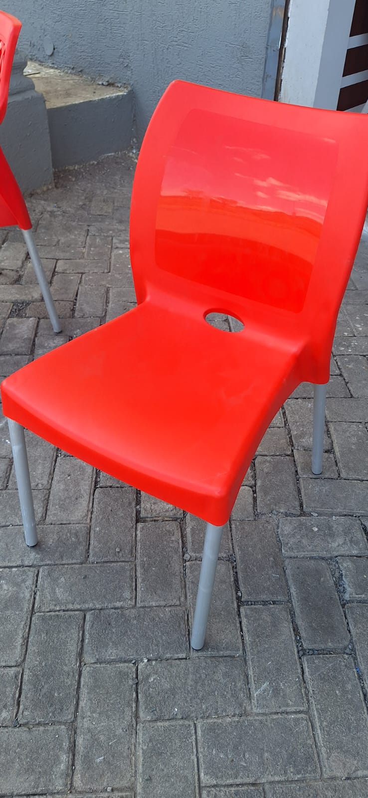 Red Outdoor Plastic Chair - Fairprice Furniture Kenya